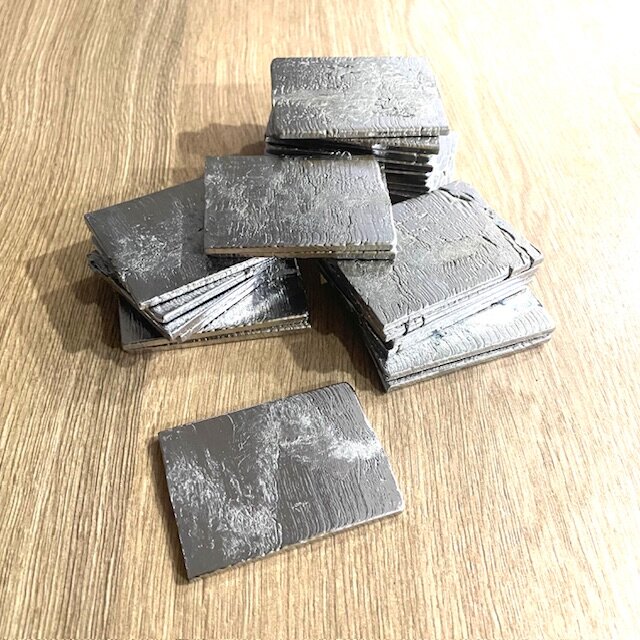 5pk 140g Mini Flat Lead Ingots, Dross Removed For Making Fishing ...